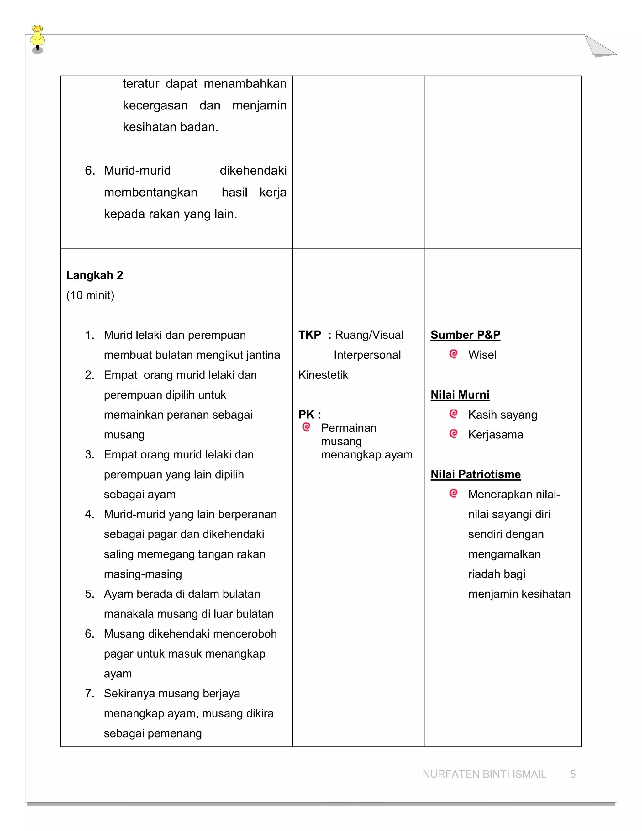 Rph psk t4 beriadah menjamin kesihatan | DOCX