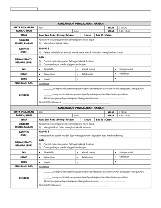 Rph psv peralihan | DOCX