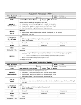 Rph psv peralihan | DOCX