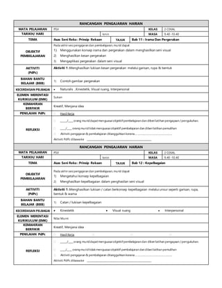 Rph psv peralihan | DOCX