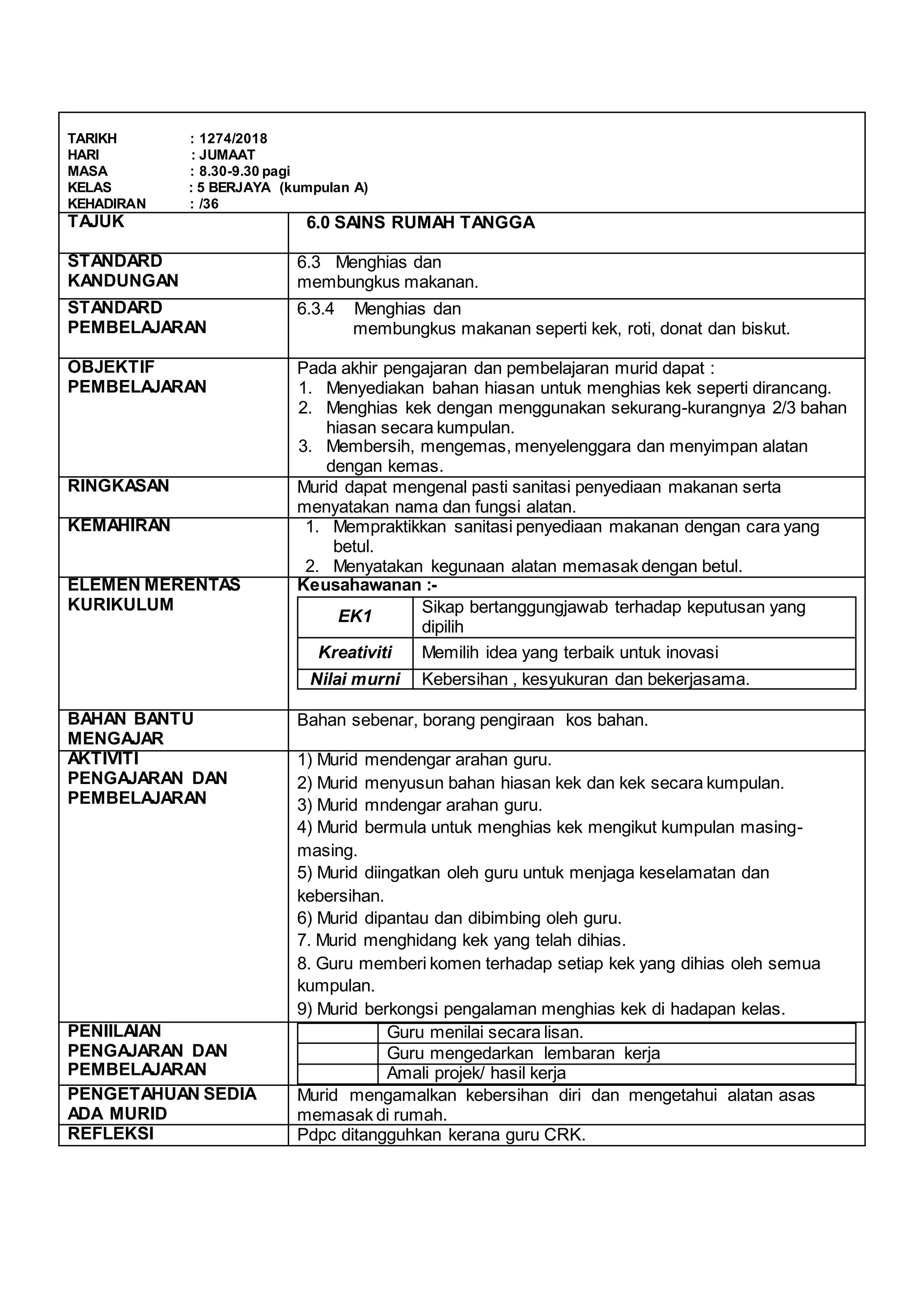 Rph rbt 5 berjaya minggu 16 | DOCX