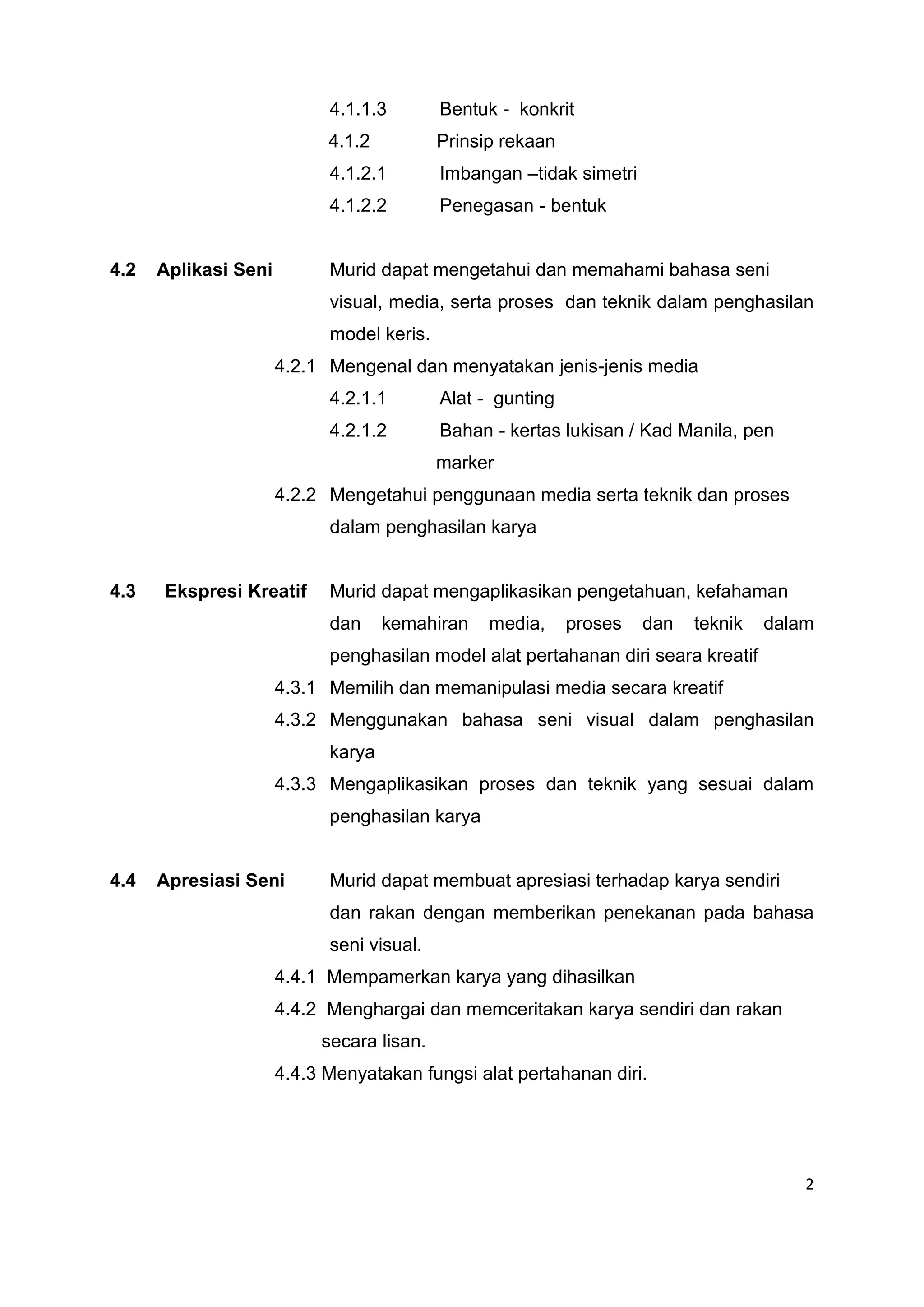 Rph Seni Tahun 5 (Alat Pertahanan Diri) | PDF