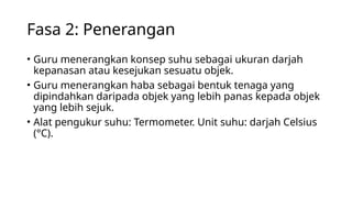RANCANGAN PENGANJARAN HARIAN, TAHUN 5 TAJUK HABA DAN SUHU | PPTX