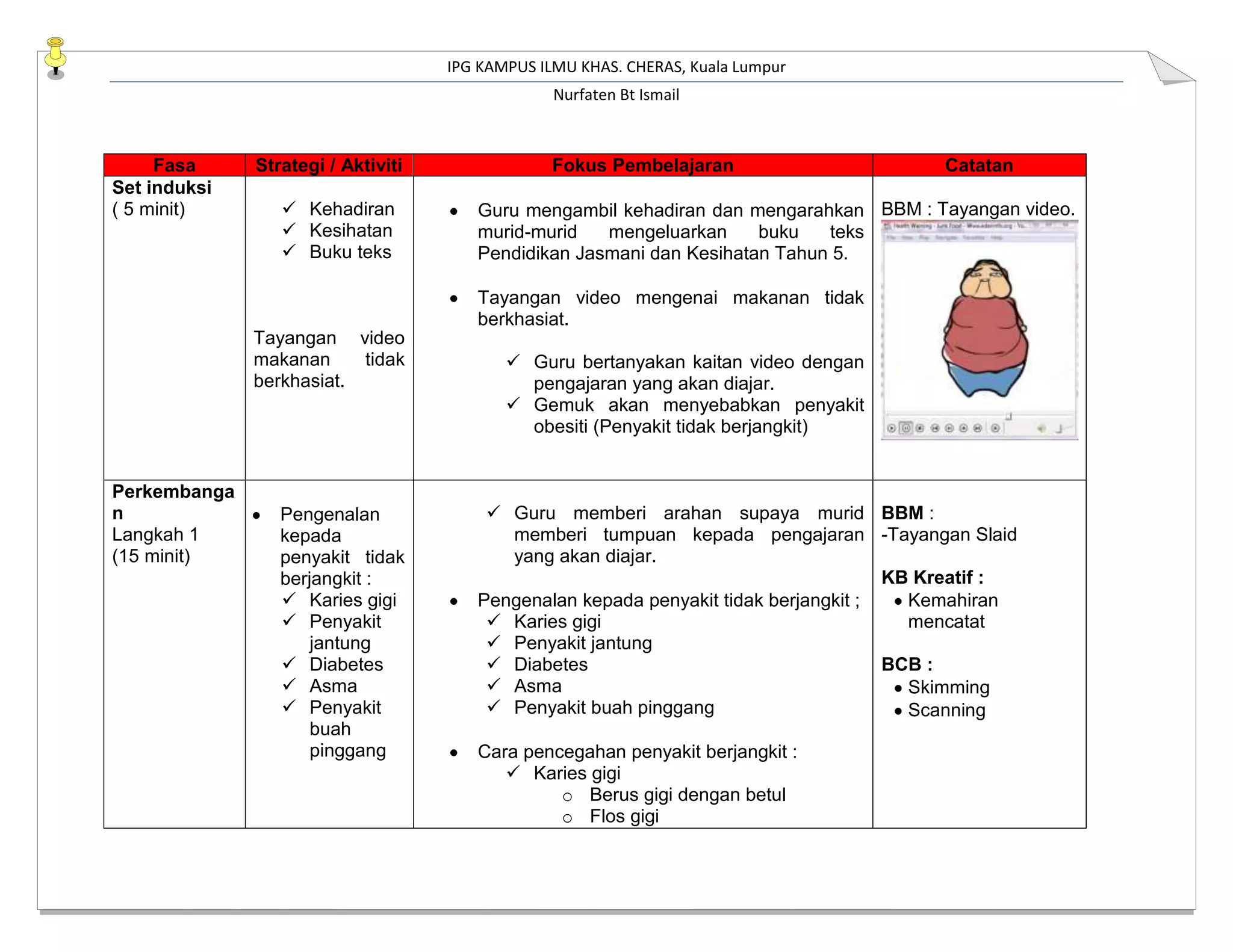 Rph t5a pk penyakit x berjangkit | DOCX