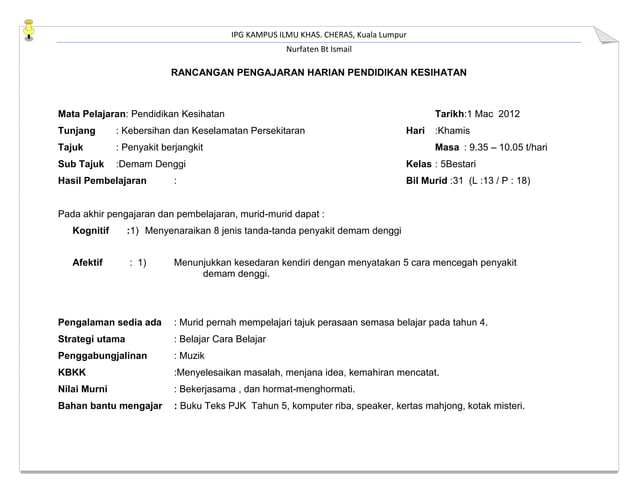 Rph t5b pk demam denggi | DOCX