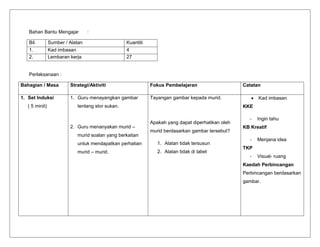 Rph thn 5 pengurusan alatan sukan | DOCX