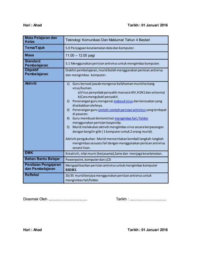 Rph tmk thn 4 setahun | PDF