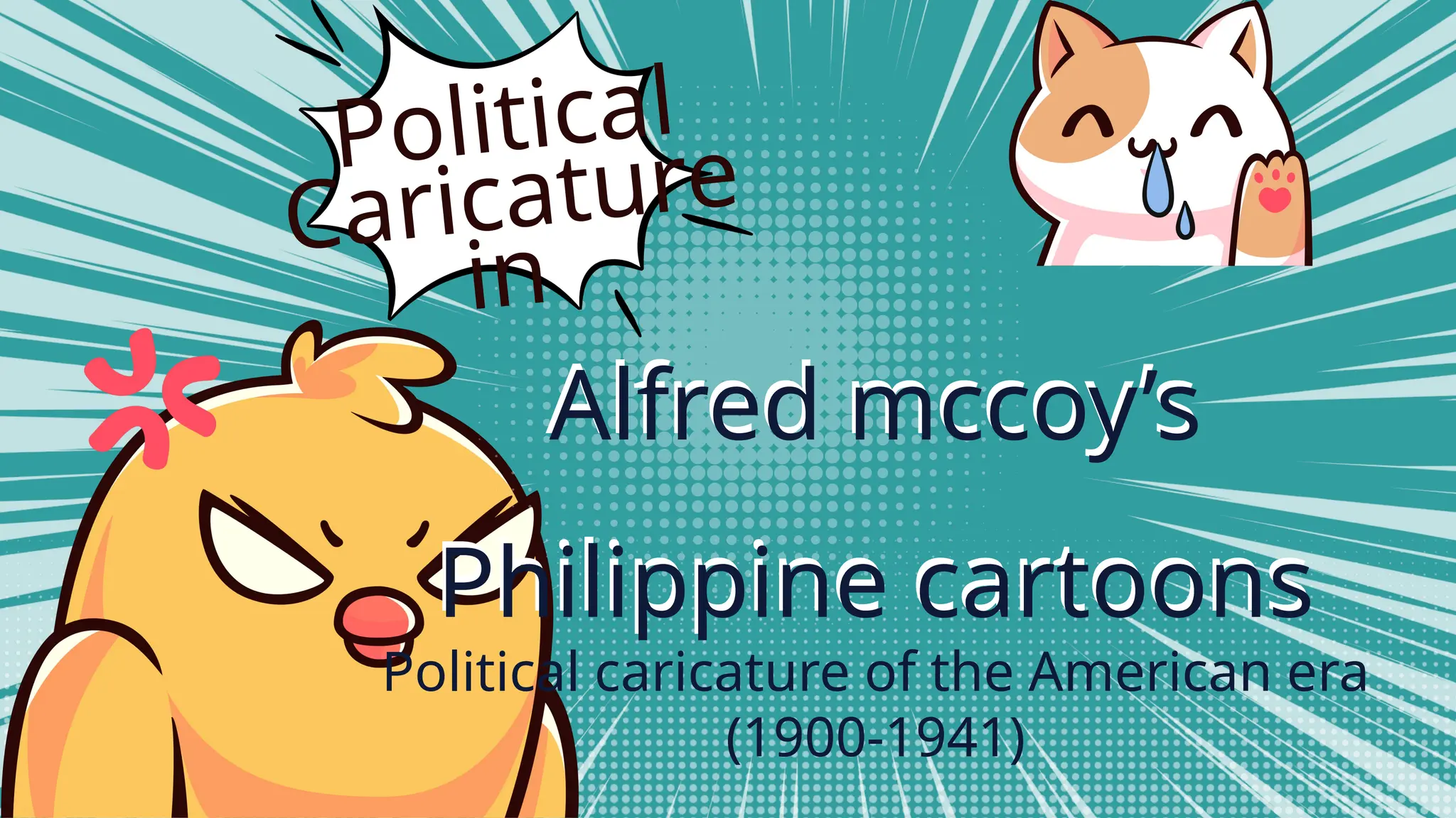 Alfred Mccoy Comic Book Caricature Phillipines | PPTX
