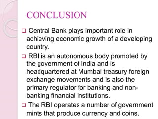 RBI/reserve Bank of india | PPT