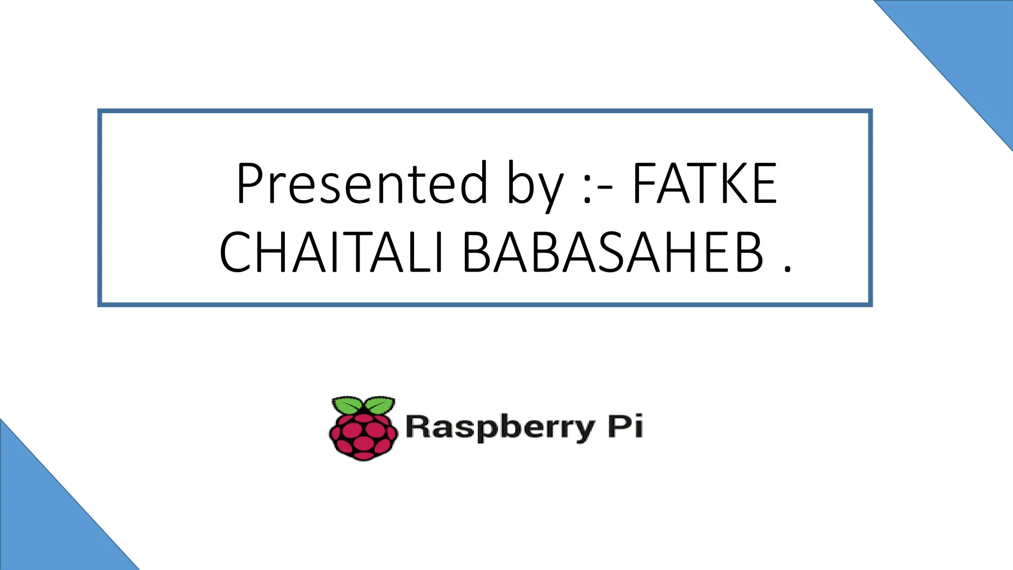 rpi.pdf for PPT presentation for students present | PDF