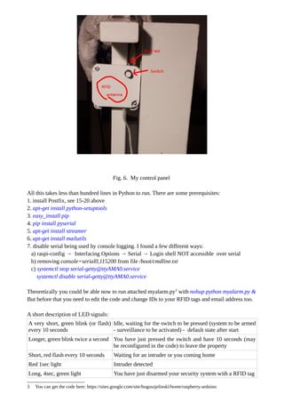 Home security with Raspberry Pi | PDF