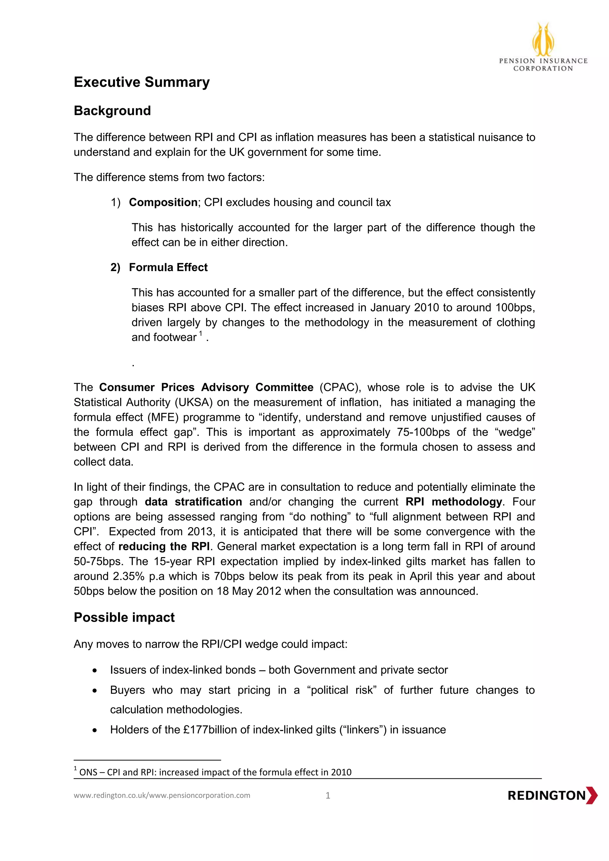RPI VS. CPI - Magic New Formula will Lead to Shrinking Wedge | PDF