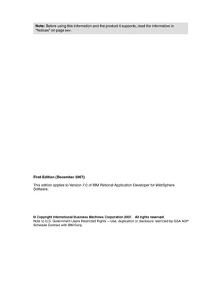 Rational Application Developer V7 Programming Guide | PDF