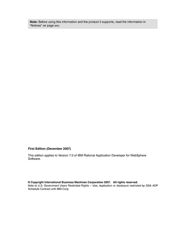 Rational Application Developer V7 Programming Guide | PDF