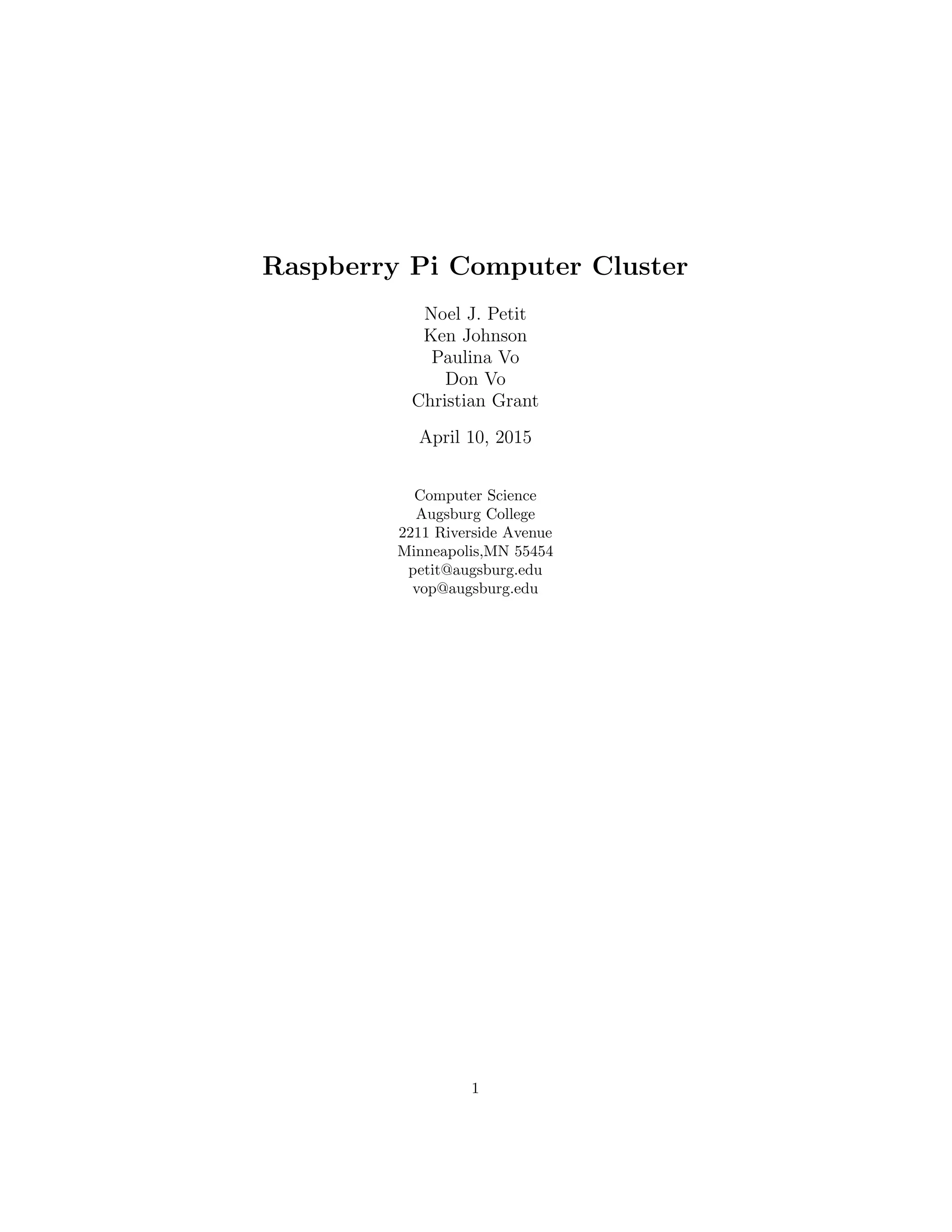 Building A Linux Cluster Using Raspberry Pi 2 Pdf