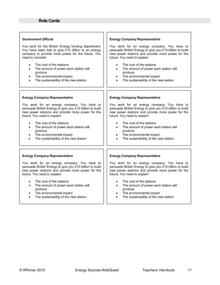 Energy Sources WebQuest | PDF | Power and Energy Industry | Industries