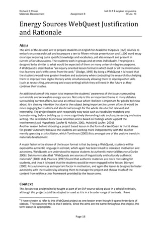 Energy Sources WebQuest | PDF | Power and Energy Industry | Industries