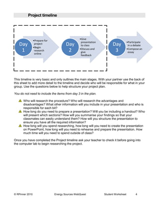 Energy Sources WebQuest | PDF | Power and Energy Industry | Industries
