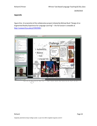 Task based language teaching & Computer-aided language learning | PDF ...