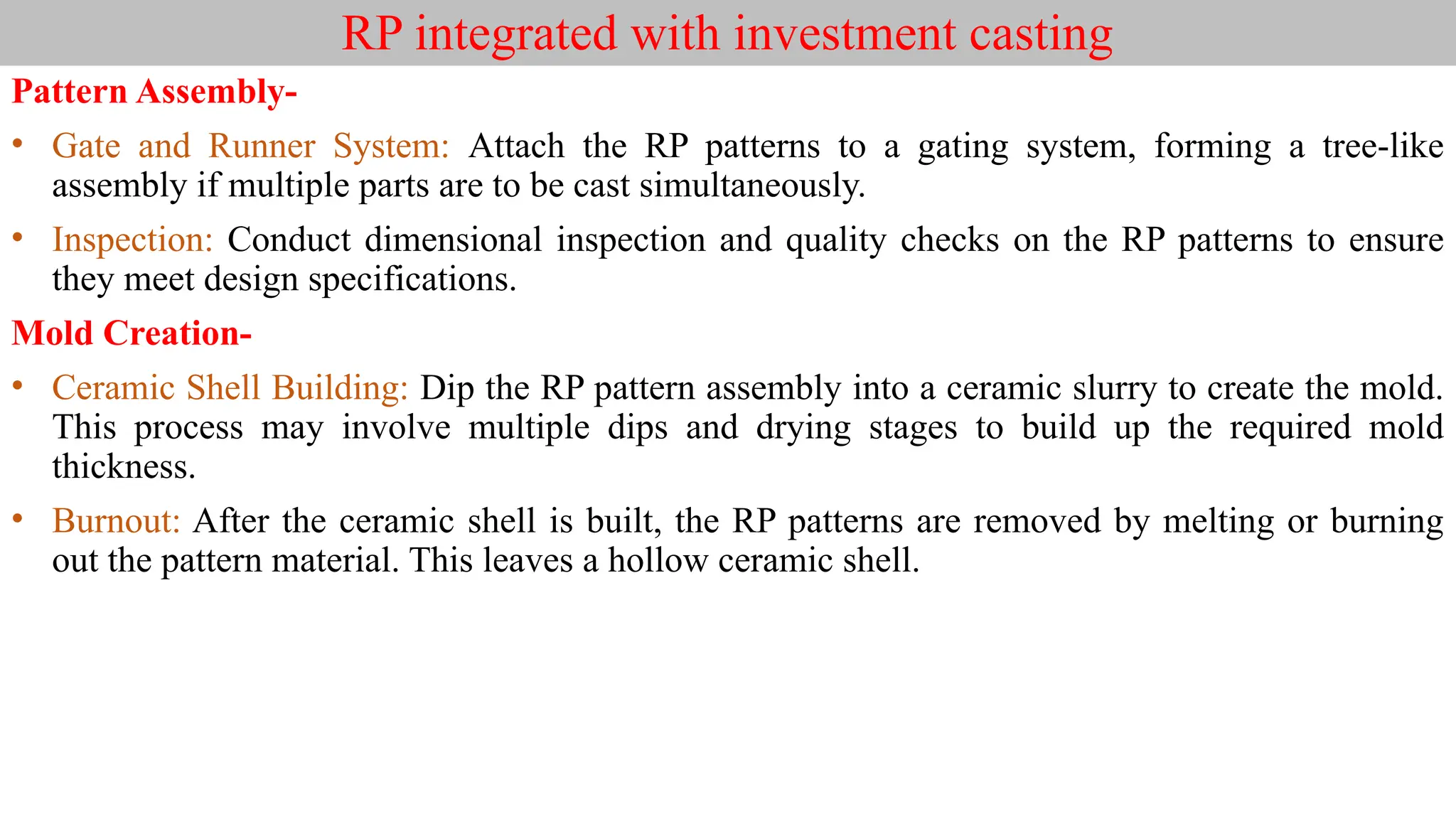 RP interfacing with manufacturing process – investment casting.pptx