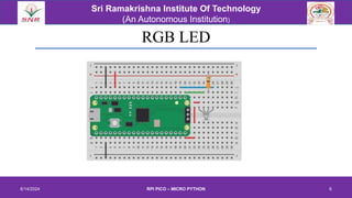 rpi PICO micro python - SENSORS interfacing | PDF