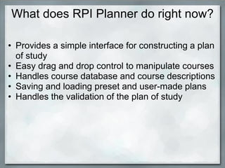 Rpi planner geoffrey_wright_6-17-2011[1] | PDF | Computer Software and ...