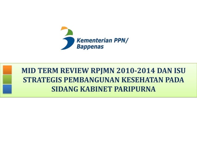 Rpjm bidang kesehatan | PPTX