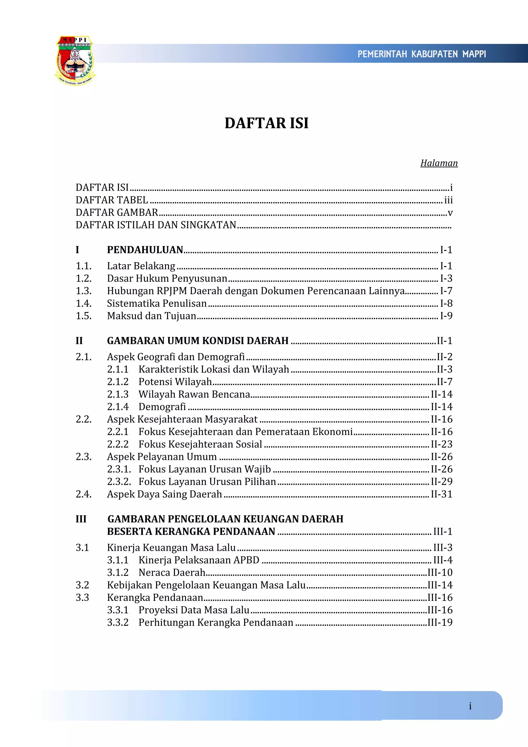 RPJMD (rencana pembangunan jangka menengah daerah) 2012 - 2017 kabupaten mappi | PDF