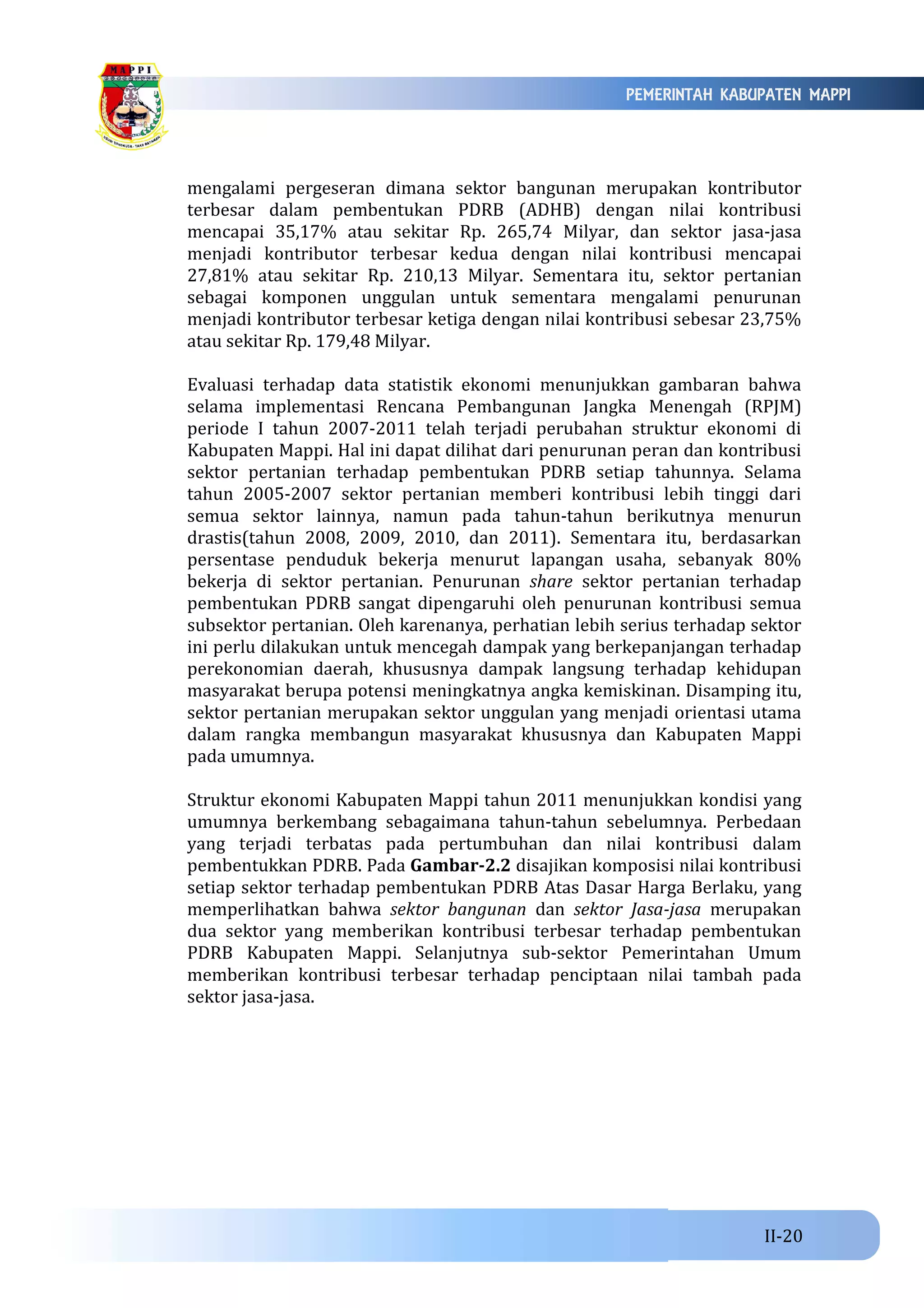 RPJMD (rencana pembangunan jangka menengah daerah) 2012 - 2017 kabupaten mappi | PDF