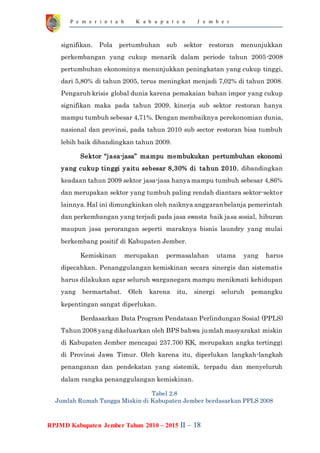 Bab II Rpjmd Kabupaten Jember | DOCX