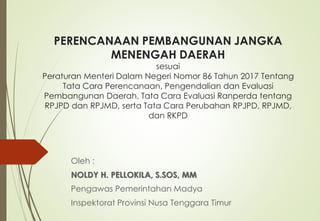 RPJMD menurut Permendagri 86 Tahun 2017 | PDF