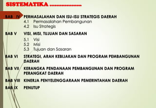 RPJMD menurut Permendagri 86 Tahun 2017 | PDF