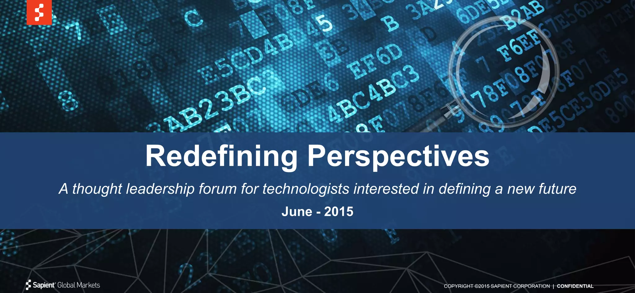 Redefining Perspectives - June 2015 | PPT