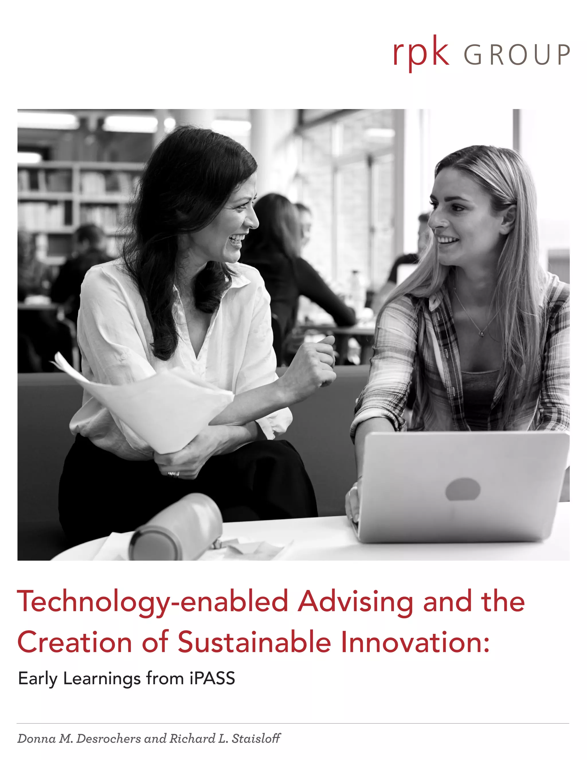 Technology-enabled Advising and the Creation of Sustainable Innovation ...