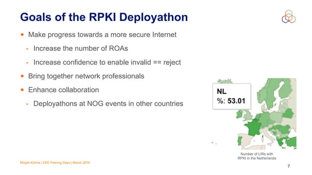 Increasing Routing Security Through Rpki Deployathon Ppt