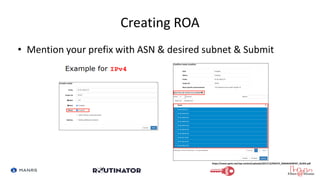 Route Origin Validation With Routinator - A MANRS Approach for ...