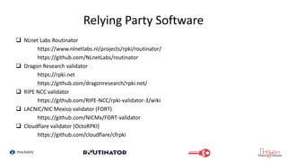 Route Origin Validation With Routinator - A MANRS Approach for ...