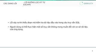 Sql injection | PPTX