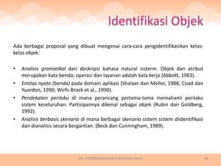 Rpl 012 - perancangan berorientasi objek | PPT