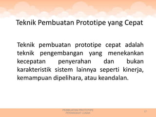 Rpl 07 - pembuatan prototipe perangkat lunak | PDF