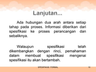 Rpl 09 - spesifikasi formal | PDF