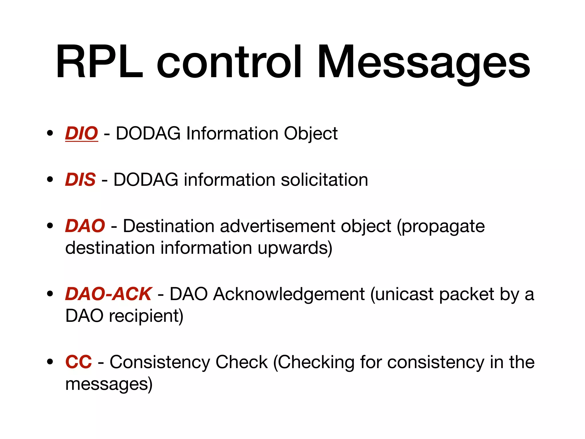 RPL - Routing Protocol for Low Power and Lossy Networks | PDF ...