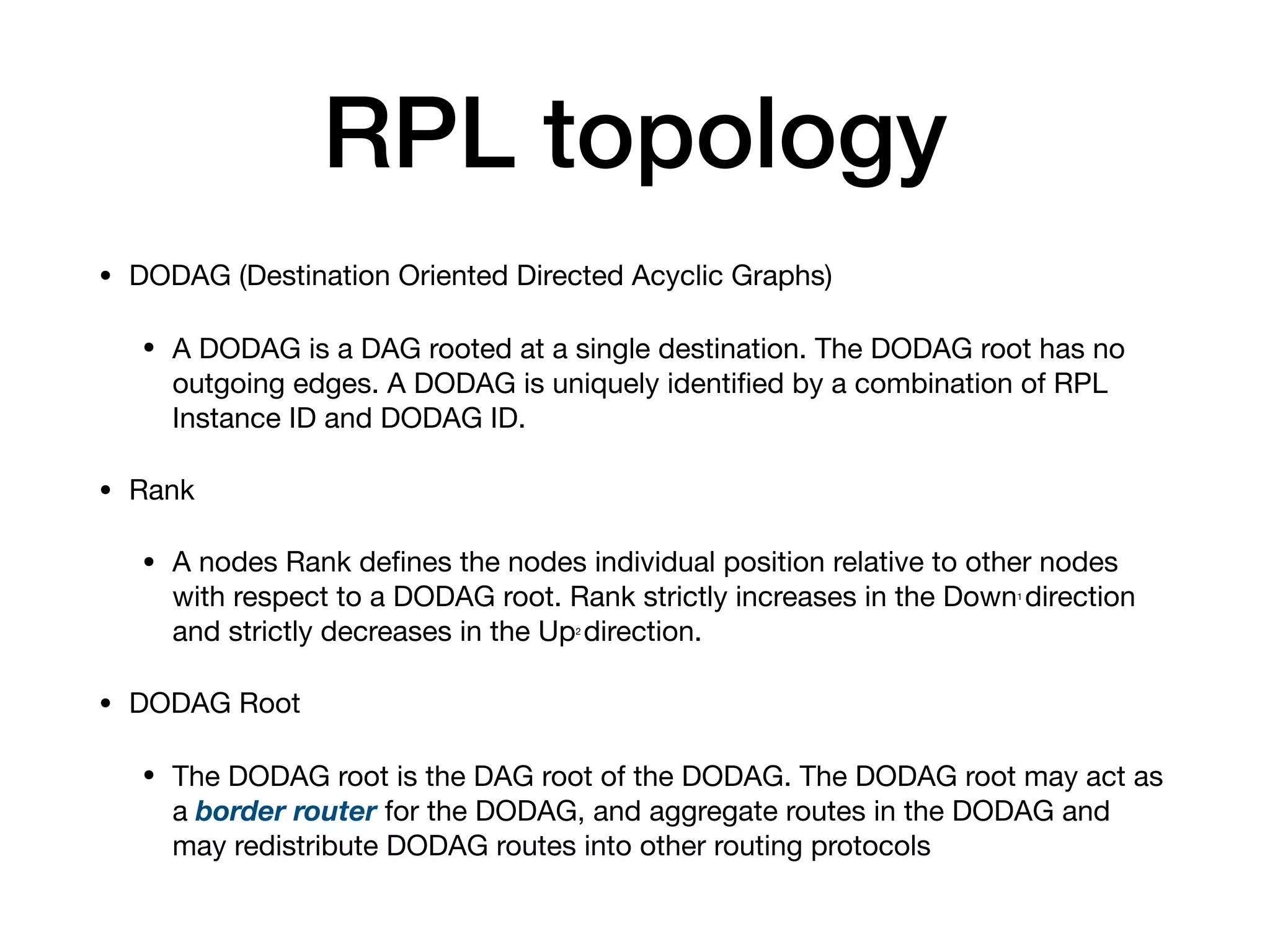 RPL - Routing Protocol for Low Power and Lossy Networks | PDF