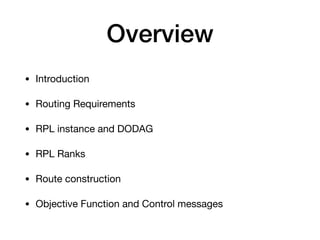 RPL - Routing Protocol for Low Power and Lossy Networks | PDF