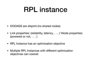 RPL - Routing Protocol for Low Power and Lossy Networks | PDF