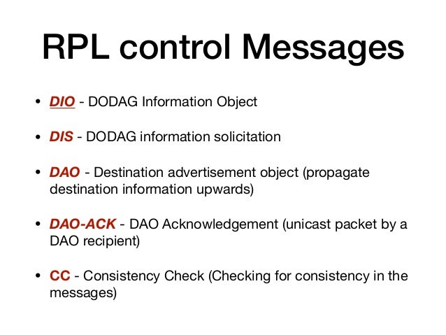Rpl Routing Protocol For Low Power And Lossy Networks