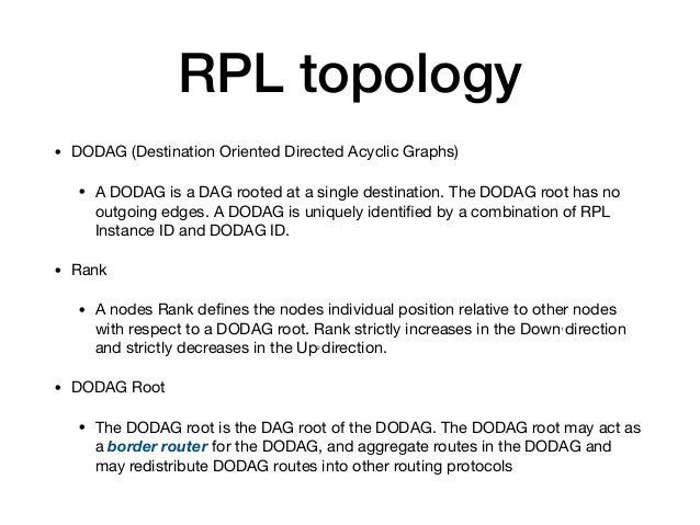 Rpl Routing Protocol For Low Power And Lossy Networks