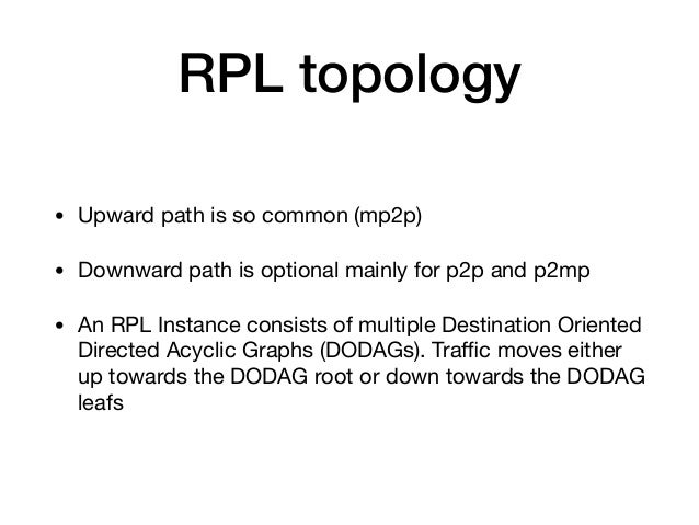 Rpl Routing Protocol For Low Power And Lossy Networks