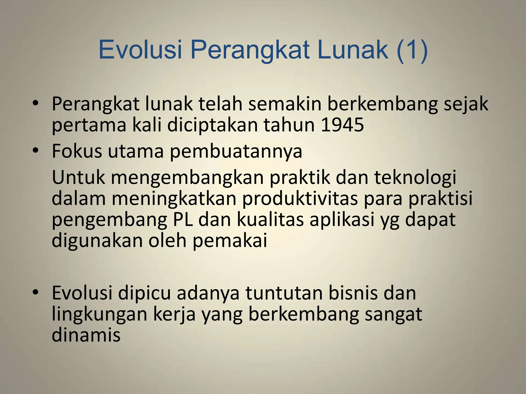 Pengembangan Perangkat Lunak & Gim .ppt