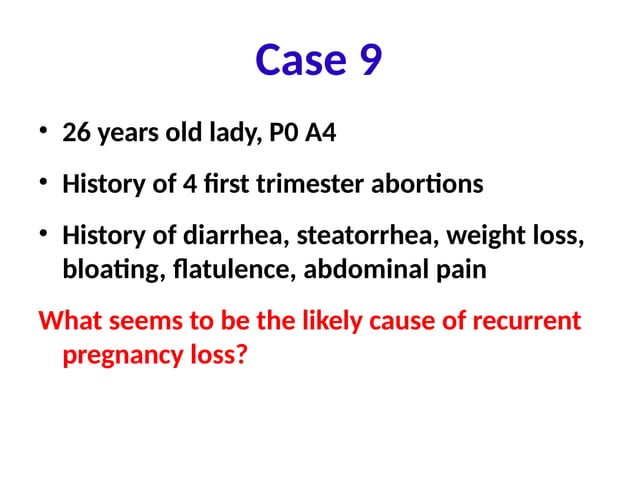 Recurrent pregnancy loss powerpoint presentation | PPT